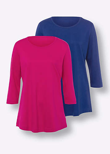 Witt Pack of 2 Long A-Line Tops | Kaleidoscope