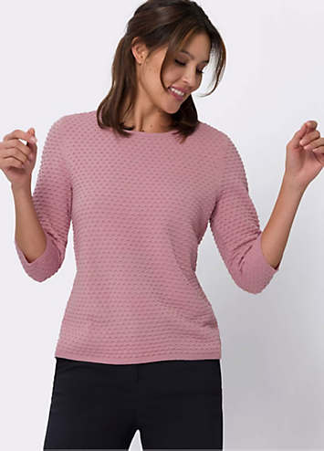 Witt Round Neck Pattern Knit Jumper | Kaleidoscope