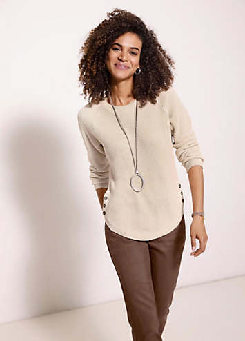 Witt Round Neck Pattern Knit Jumper | Kaleidoscope