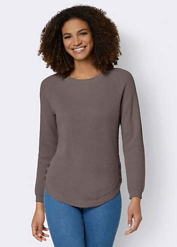 Witt Round Neck Pattern Knit Jumper | Kaleidoscope