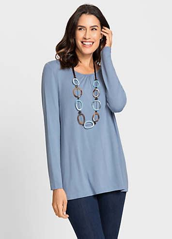 Witt Ruffle Round Neck A-Line Tunic | Kaleidoscope