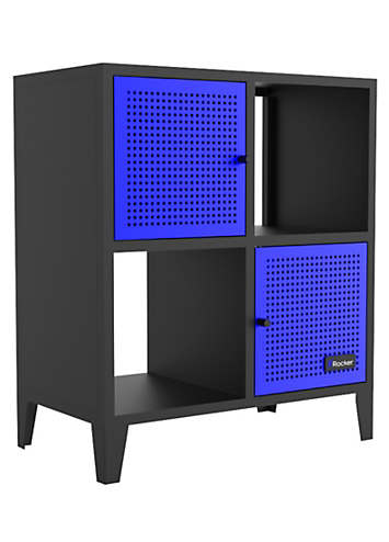 X Rocker Mesh-Tek 4 Cube Square Unit - Storage - Black/Blue | Kaleidoscope