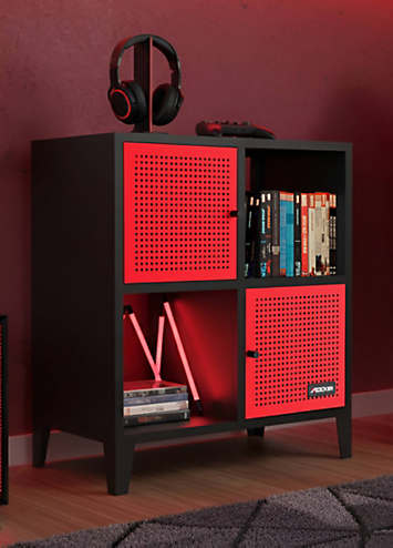 X Rocker XR Mesh-Tek 4 Cube Square Unit - Storage - Black/Red ...