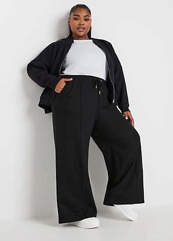 Yours Curve Wide Leg Joggers | Kaleidoscope