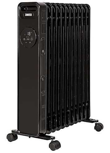 Zanussi Touch Control Oil Filled Radiator- 11 Fin Black | Kaleidoscope