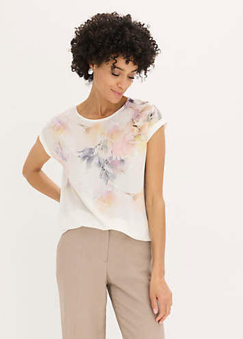 bonprix Floral Print T-Shirt | Kaleidoscope
