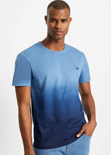 bonprix Men’s Dip-Dye Gradient T-Shirt | Kaleidoscope