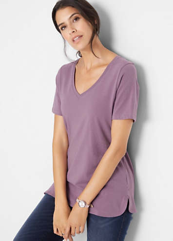 bonprix Plunge T-Shirt | Kaleidoscope