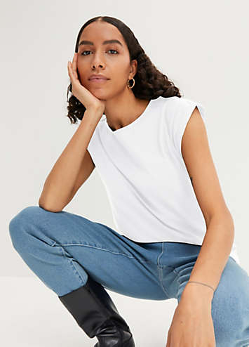 bonprix Short Sleeve Boxy Top | Kaleidoscope
