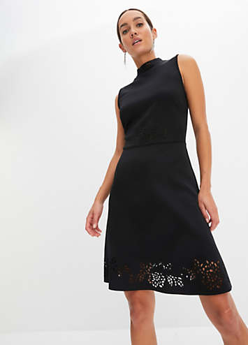 bonprix Sleeveless Laser Cut Dress | Kaleidoscope