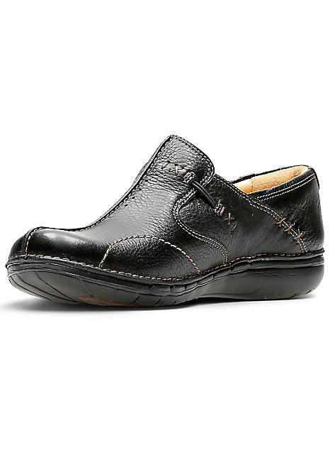 Clarks Un-Loop Leather Shoes | Kaleidoscope