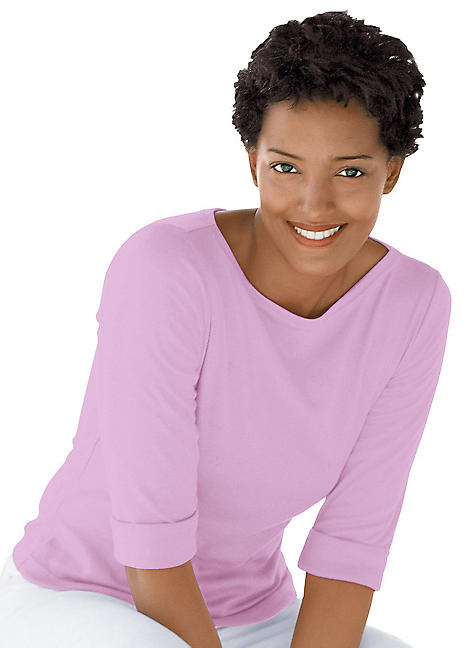 Creation L Round Neck Cotton Top | Kaleidoscope