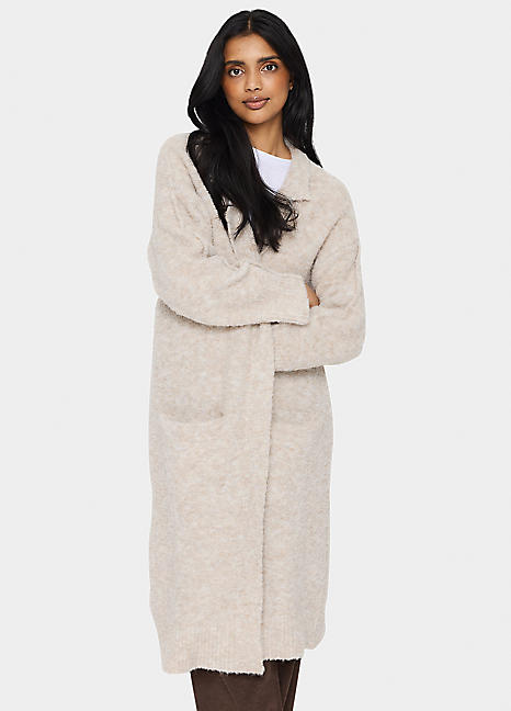 Saint Tropez Gela Long Open Loose Fit Cardigan Kaleidoscope