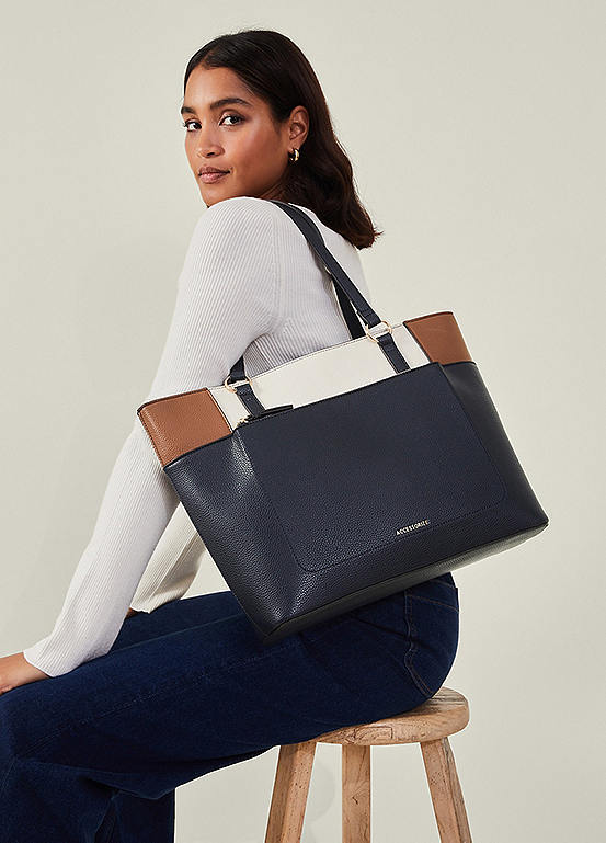 Accessorize Colour Block Tote Bag | Kaleidoscope