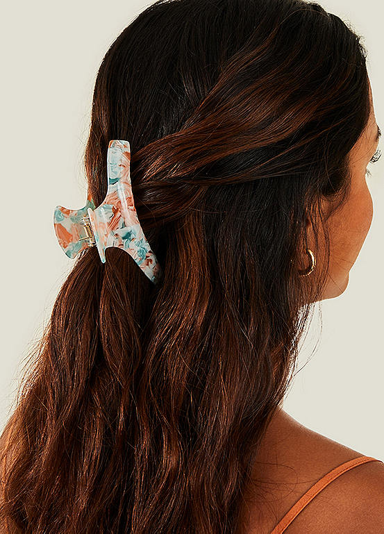 Accessorize Marble Resin Claw Clip | Kaleidoscope