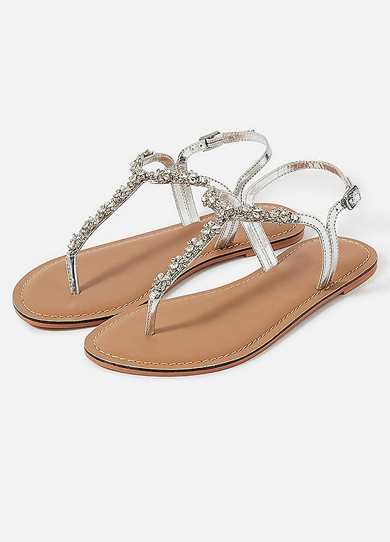 Accessorize Reno Embellished Sandals | Kaleidoscope