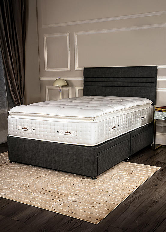 Adele 6000 Platinum Four Drawer Platform Top Divan Set | Kaleidoscope