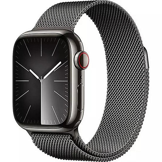 Apple Watch Series 9 GPS + Cellular 41mm Graphite Stainless Steel Case ...