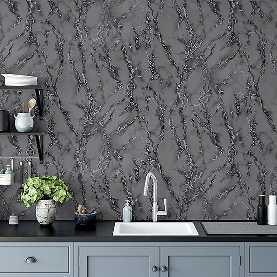 Arthouse Carrara Marble Wallpaper | Kaleidoscope