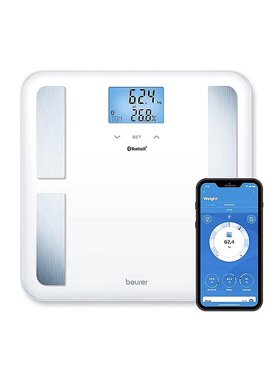 Beurer XL Smart Body Analyser Scale with Bluetooth Connect BF850 ...