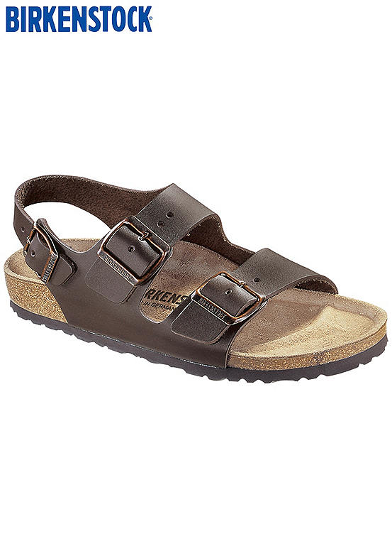 Birkenstock Men’s Dark Brown Milano Sandals | Kaleidoscope