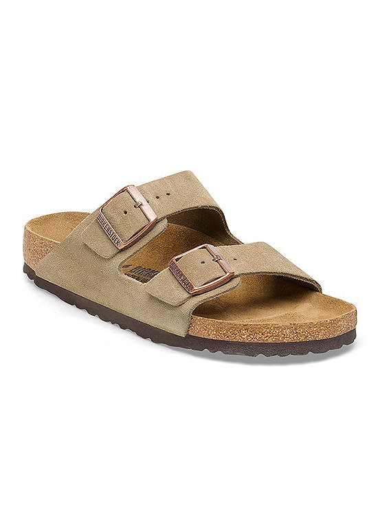 Birkenstock Women’s Taupe Arizona Leve Narrow Sandals | Kaleidoscope