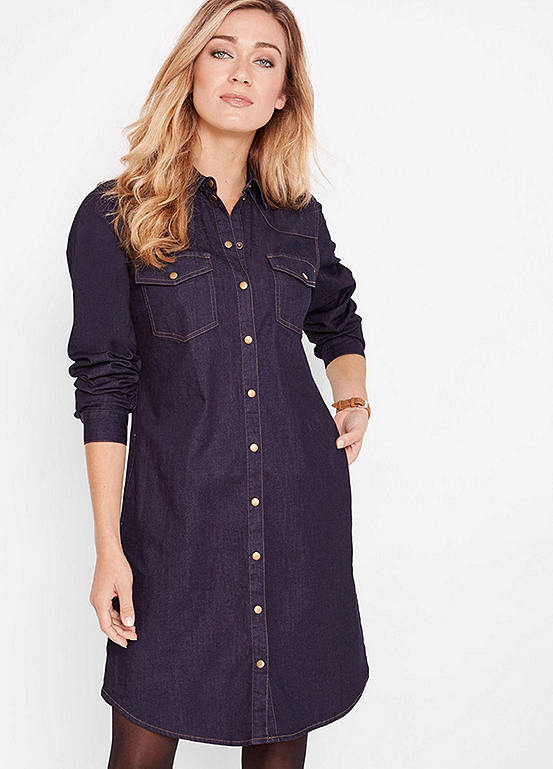 bonprix Denim Shirt Dress | Kaleidoscope