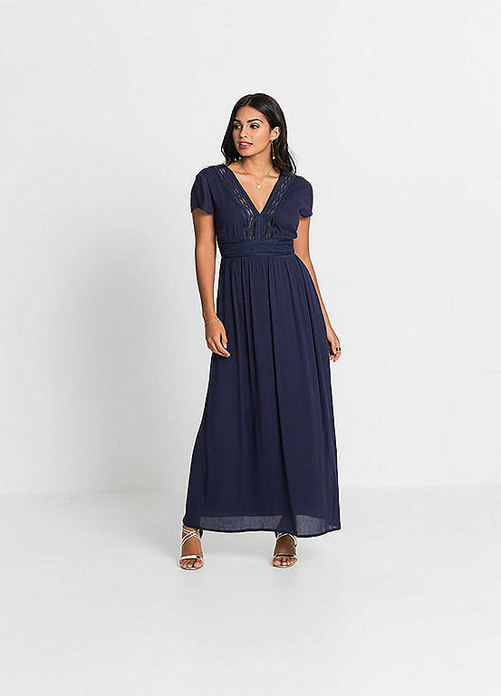 bonprix Lace Trim Maxi Dress | Kaleidoscope