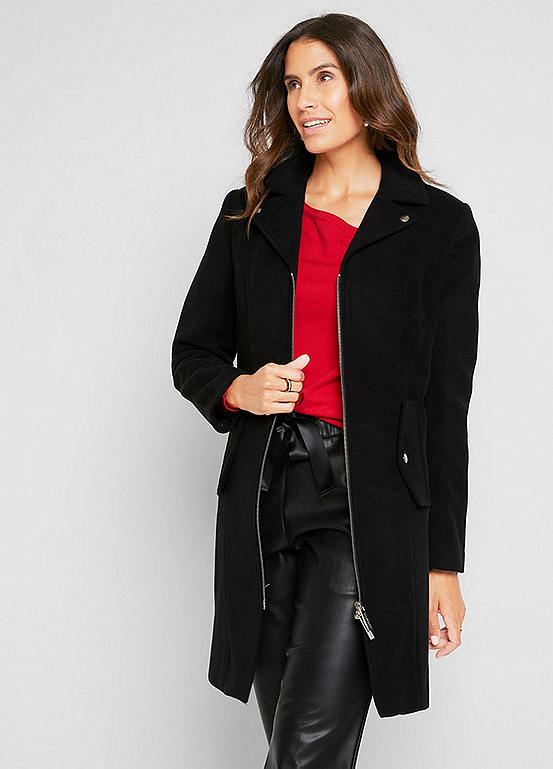 Bonprix Zip Fastening Coat Kaleidoscope