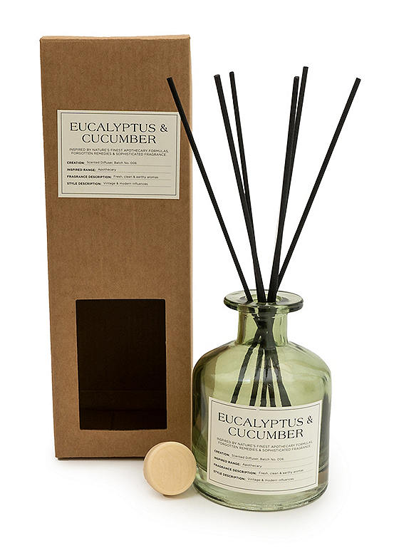 Candlelight Eucalyptus & Cucumber Scent 250ml Reed Diffuser | Kaleidoscope
