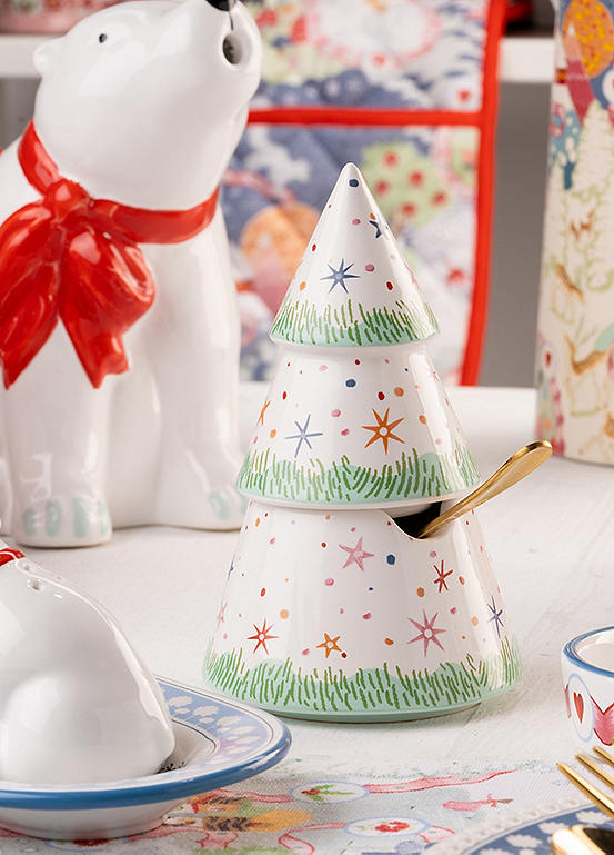 Cath Kidston Christmas Tree Condiment Pot | Kaleidoscope