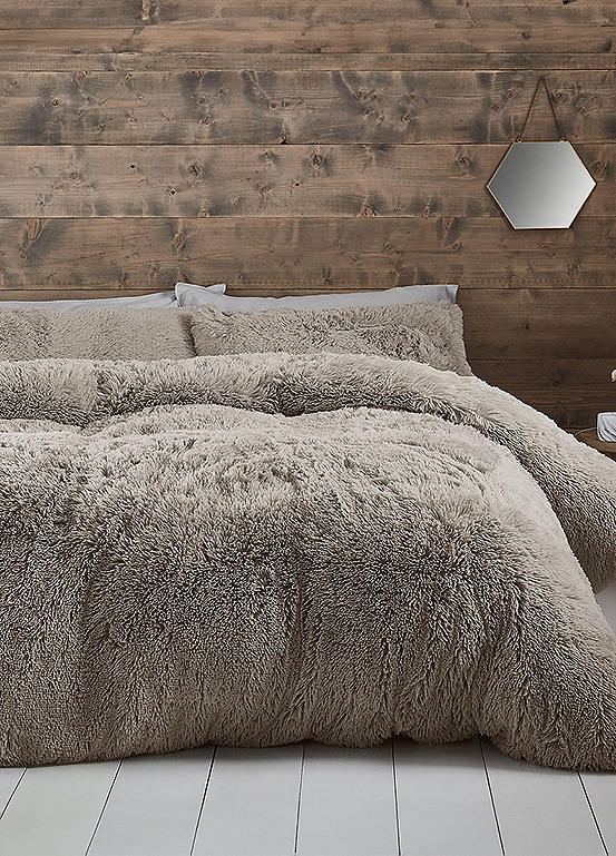 Catherine Lansfield Natural Cuddly Duvet Cover Set | Kaleidoscope