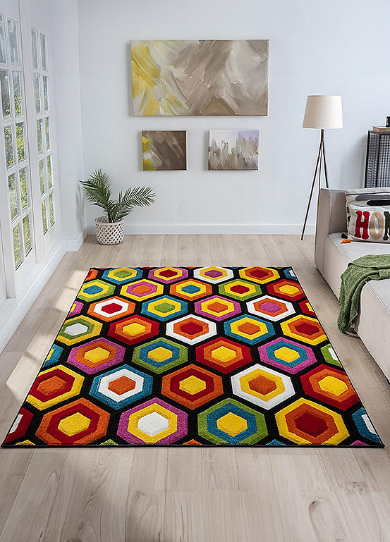 Catherine Lansfield Pinsonic Chevron Filled Cushion | Kaleidoscope