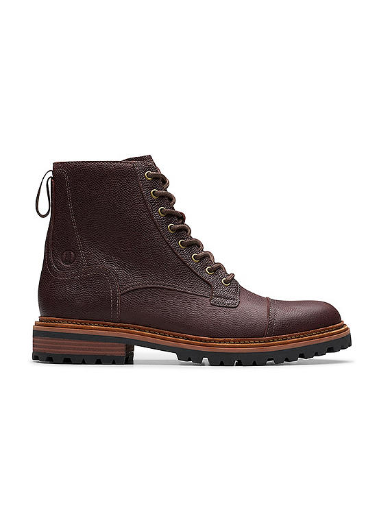 Clarks Men’s Brown Scotch Grain Clarkridge Hi Boots | Kaleidoscope