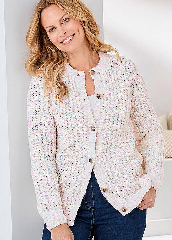Cotton Traders Chenille Cardigan | Kaleidoscope
