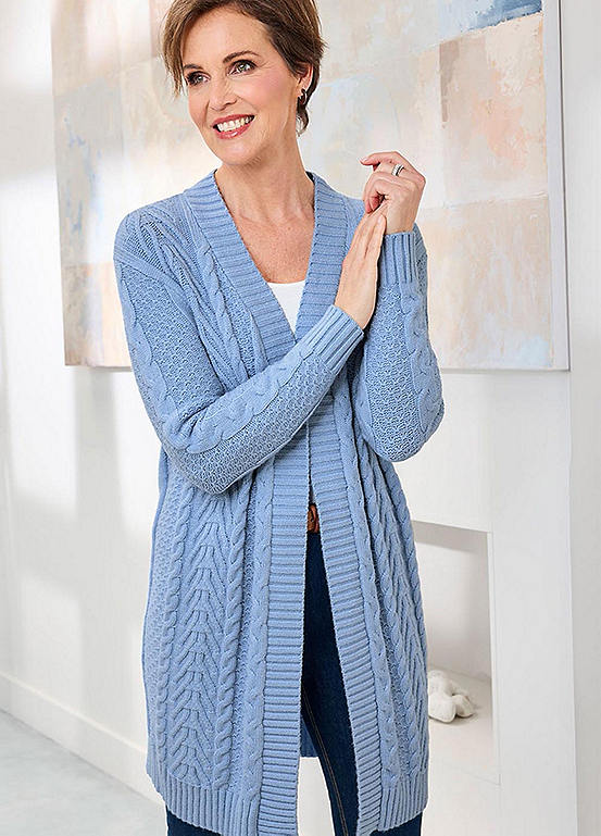 Cotton Traders Longline Cardigan | Kaleidoscope