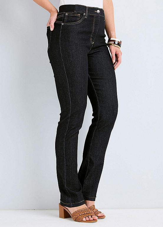 Cotton Traders Magic Comfort Stretch Straight-Leg Jeans | Kaleidoscope