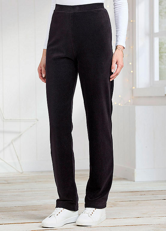 Cotton Traders Slim-Leg Pull-On Stretch Jersey Cord Trousers | Kaleidoscope