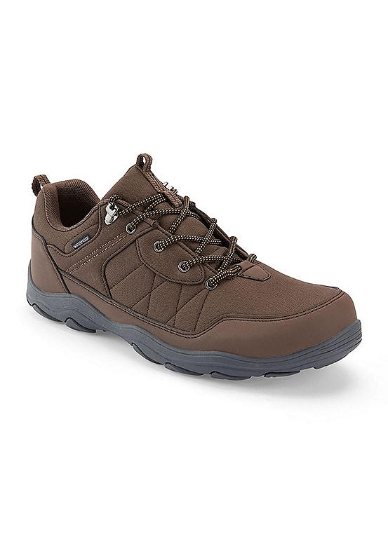 Cotton Traders Unisex Brown Waterproof Ramble Shoes | Kaleidoscope