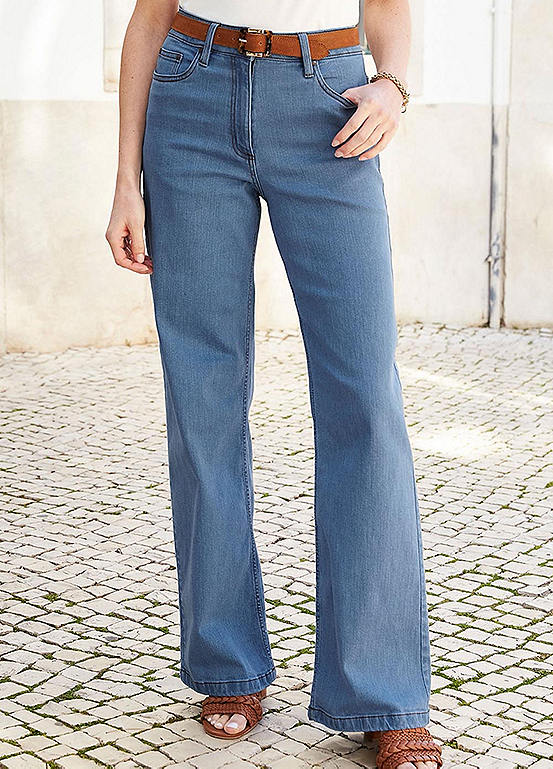 Cotton Traders Wide Leg Jeans | Kaleidoscope