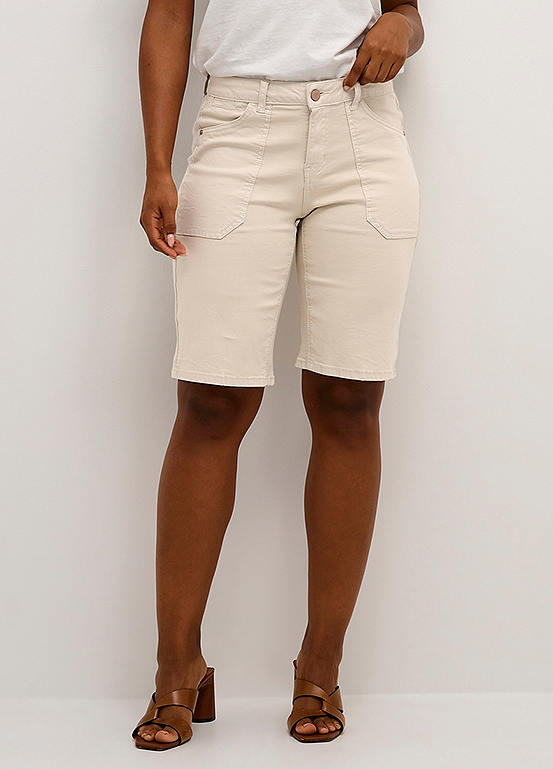 Cream Ann Slim-Fit Shorts | Kaleidoscope