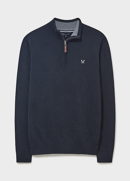 Crew Clothing Company Organic Classic Half Zip Jumper | Kaleidoscope