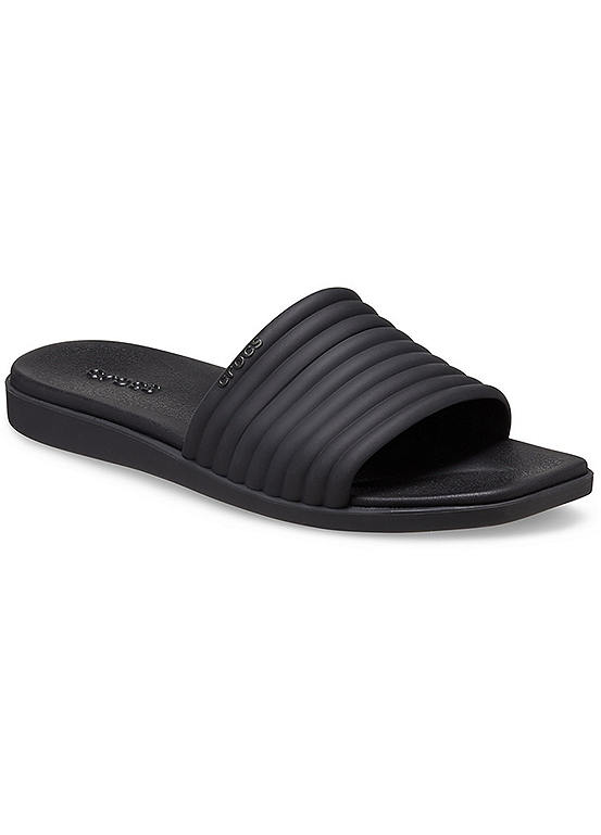 Crocs Black Miami Sliders | Kaleidoscope