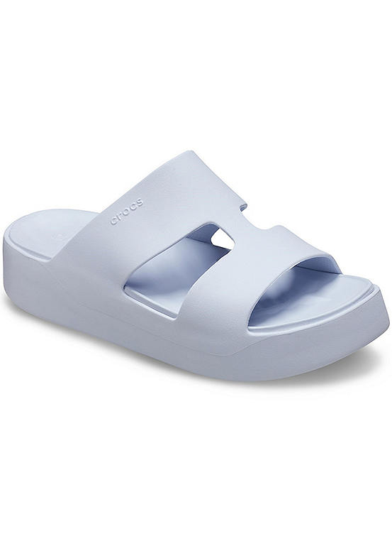 Crocs Blue Getaway Platform H-Strap Mules | Kaleidoscope