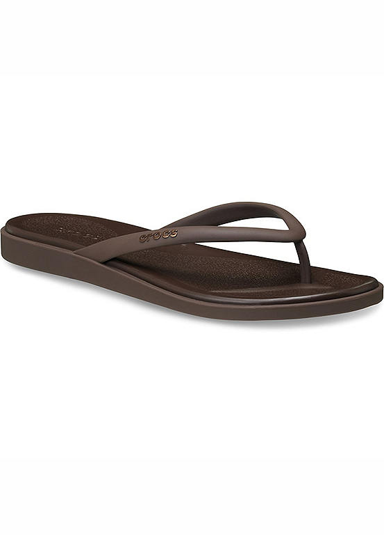 Crocs Miami Brown Matte Flip-Flops | Kaleidoscope