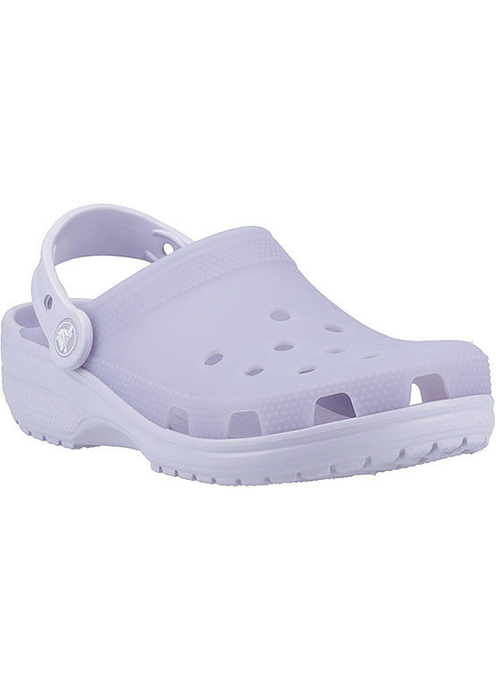 Crocs Purple Classic Frosted Clogs | Kaleidoscope