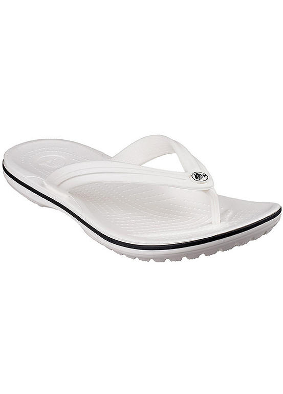 Crocs White Crocband Flip Flops | Kaleidoscope