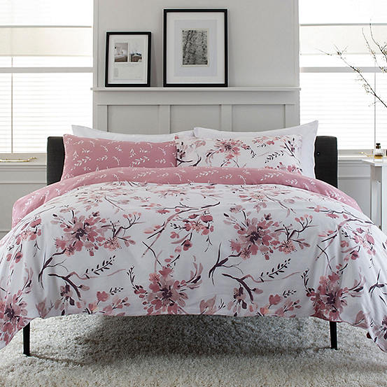 Deyongs Pink Cherry Blossom Duvet Set | Kaleidoscope