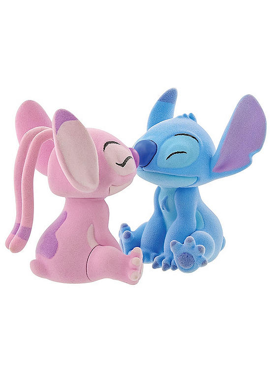 Disney Flocked Kissing Stitch & Angel Figures | Kaleidoscope