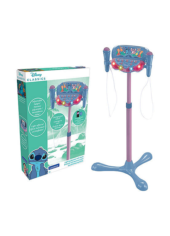 Disney Lilo & Stitch Stitch Adjustable Stand with 2 Mic with Voice ...